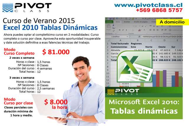 Curso excel 2010 tablas dinamicas en Santiago - Cursos / Clases | 569949 Curso excel 2010 tablas dinamicas en Santiago - Cursos / Clases | 569949